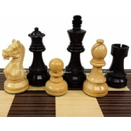 Giant 25" Tall King Black and White Set of Outdoor Chess Men Pieces ...