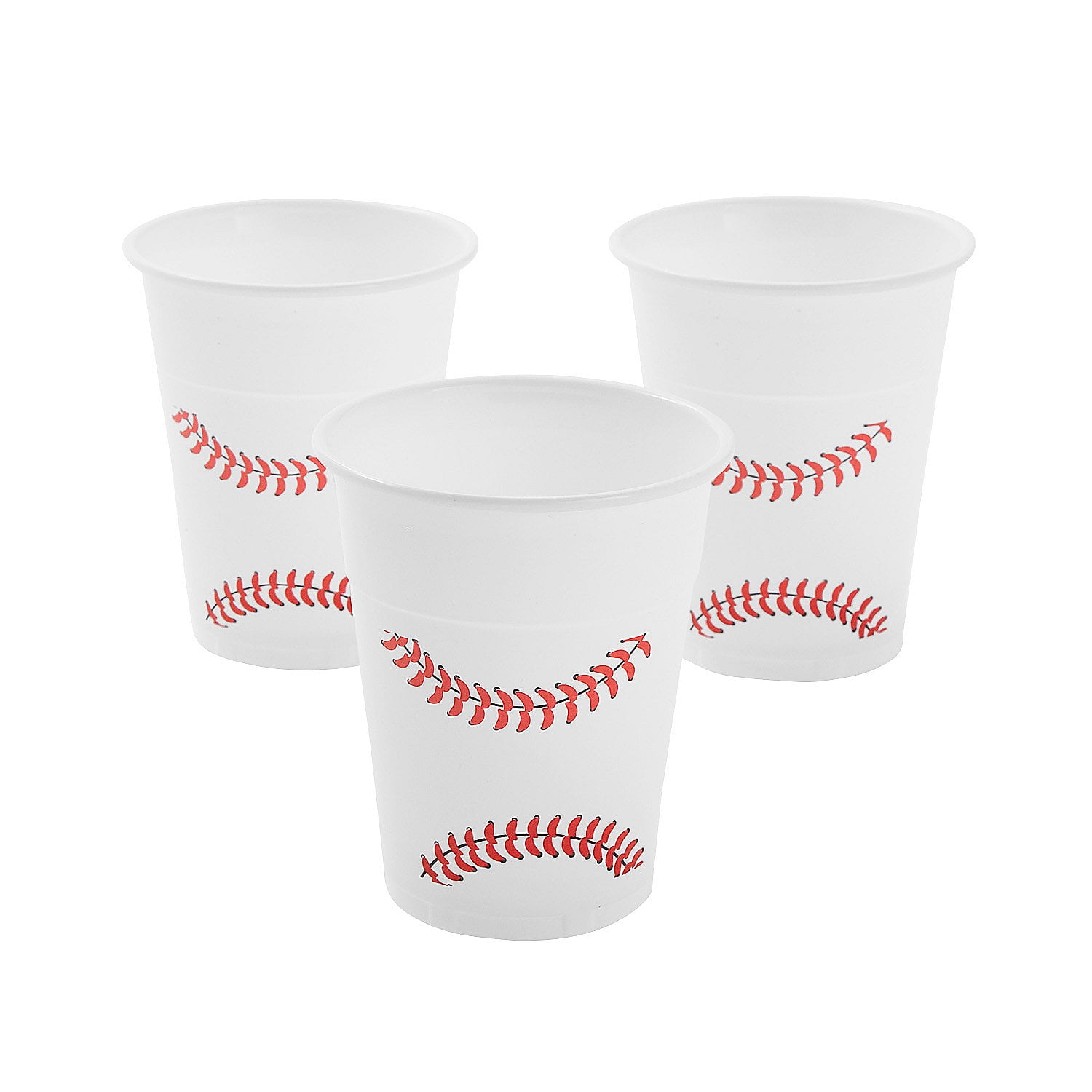Baseball Plastic Cups, Party Supplies, Birthday, 50 Pieces - Walmart.com