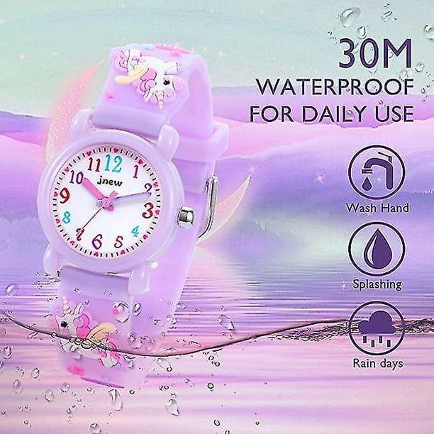 Veeki 3d Cartoon Waterproof Kids Watches With Alarm - Unicorn Children ...