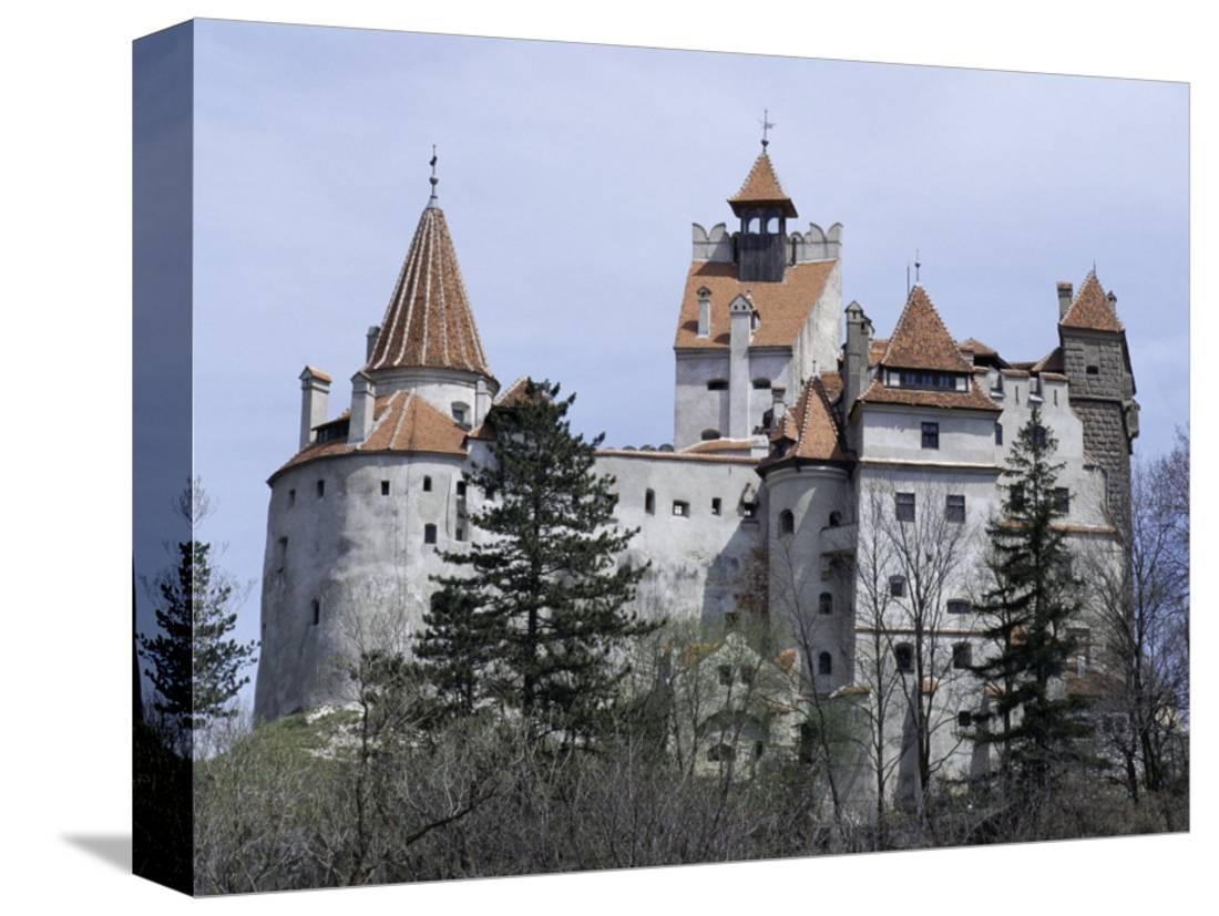 Bran Castle, Draculas Castle, Bran, Romania, Europe, Stretched Canvas ...