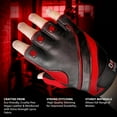 DXM SPORTS Weightlifting Workout Gym Gloves for Men - Small, Red ...