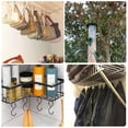 7 Pack S Hooks for Hanging with Safety Buckle, 5 inch Heavy Duty Black ...