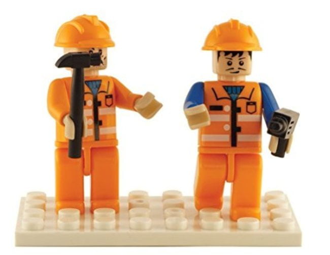 Brictek Children's 2 Mini-Figurines Construction Interlocking Building ...