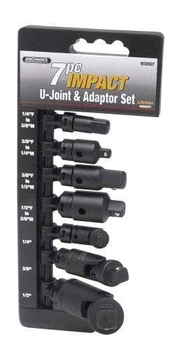 Performance Tool W30937 7pc Impact U Joint & Adpt Set - Walmart.com