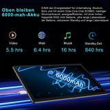 YESTEL T5 Tablet 10.1'', Android 11, 4GB+64GB ROM, 5G+2.4G WiFi, with ...