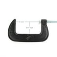 Hyper Tough 4-inch C-Clamp Cast Iron Construction Supports Small ...