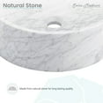 Monaco 17" Round Vessel Bathroom Sink in Marbled Grey - Walmart.com