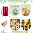 4Pcs 4 Styles Polyester Thread on Patches Hot Melt Adhesive Costume ...