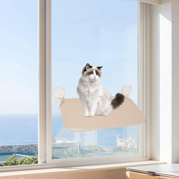 Cat Window Perch Large Cats Shelf Sunbathing Bed Washable Cat Window ...