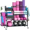 aboxoo Yoga Mat Storage Rack Cart,Home Gym Multifunctional Removable ...