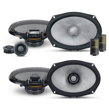 (4) Alpine R2-S69 6x9" 2-Way Car Audio Speakers High-Resolution ...