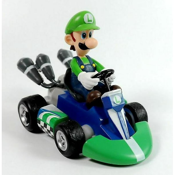 Super Mario Bros Kart Pull Back Car Action Figures Kids Birthday Party ...