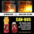 Alla Lighting BAY15D 7528 1157 LED Bulbs Amber Yellow Turn Signal ...