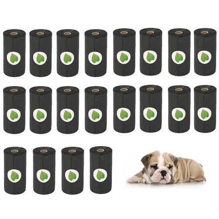 Pet Dog Poop Bag Rolls Dog Waste Bags Leak-Proof Degradable 15 pcs ...