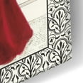 Epic Art 'La Belle Rouge with Floral Cartouche Border' by Emily Adams ...
