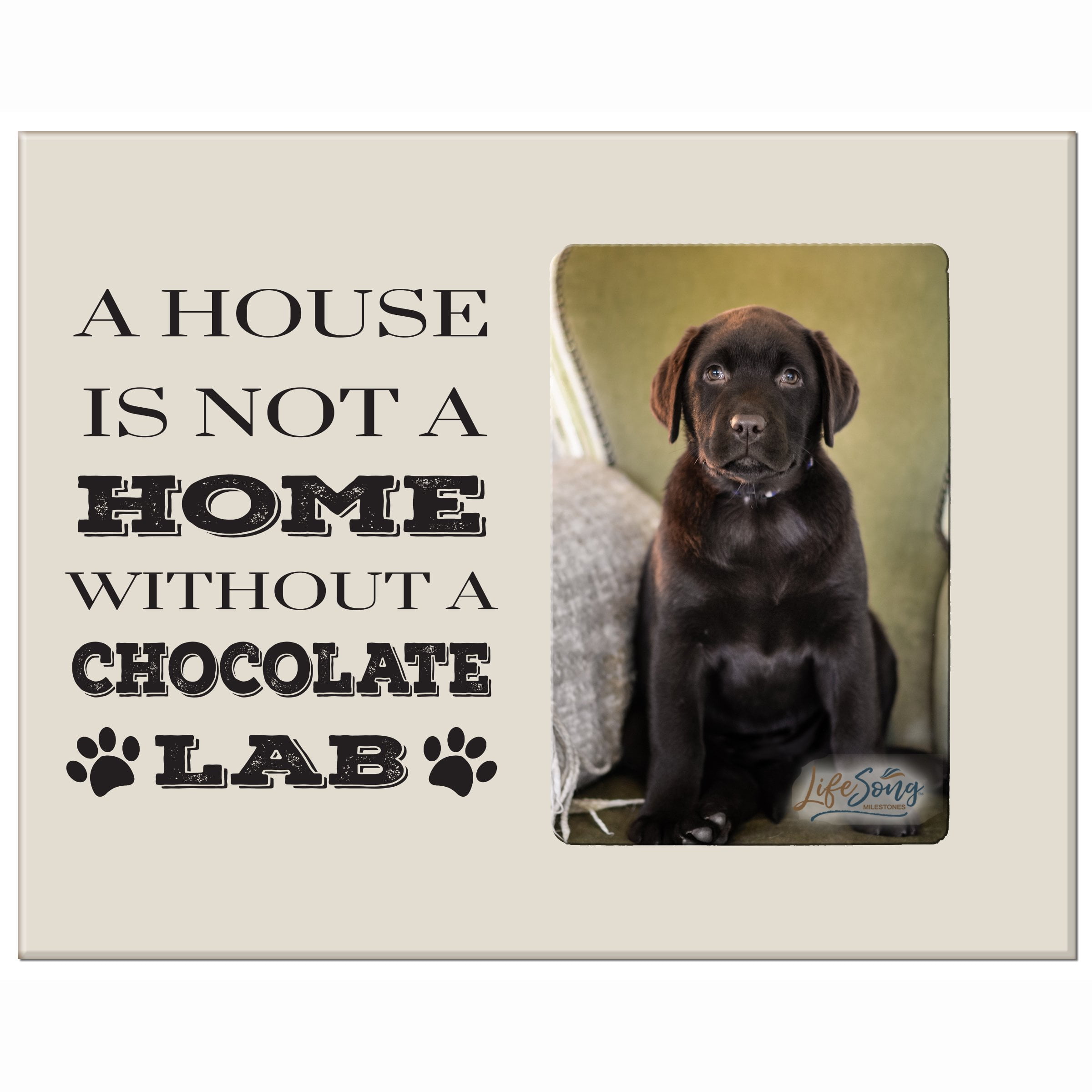 Printed Labrador Retriever Photo Frames - A House Chocolate Lab ...