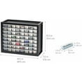 IRIS USA Bead Organizer Drawers, 64-Drawer, Screw Tool Electronics ...