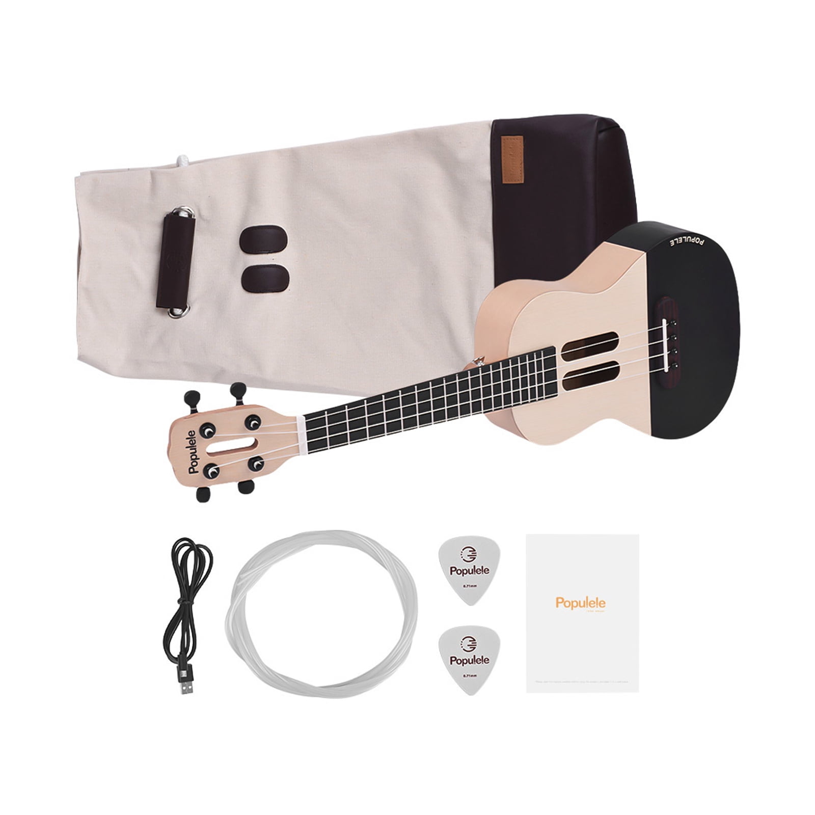 Populele U1 23 Smart Concert Ukulele Ukelele Uke Kit Soportes | Walmart ...