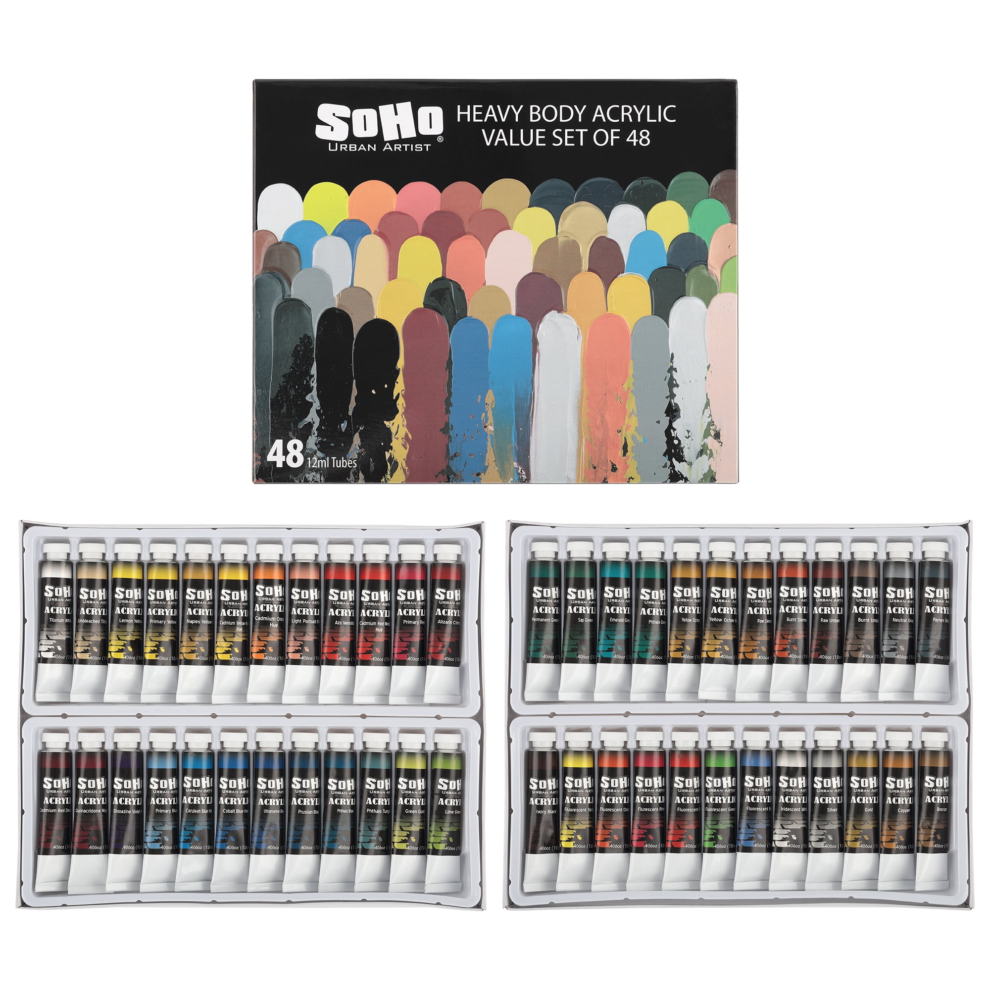 SoHo Urban Artist Acrylic Paint - Thick, Rich, Water-Resistant, Heavy ...