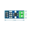 2Pcs Compactly Current Sensors Module Hall Effect NonContact Detection ...