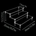 3-Level Display Stand for Toys & Fragrances Transparent Acrylic Cologne ...