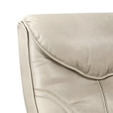 BenchMaster Newport Taupe Faux Leather Recliner Chair with Pushback ...