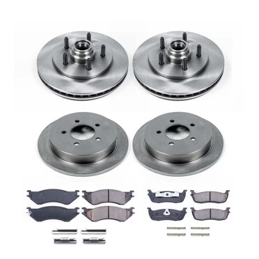 Ultimate Brakes Front and Rear Ceramic Brake Pad and Rotor Kit with ...