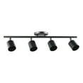 Mainstays 26" Contemporary 4-Light Black Round Back Linear Track ...