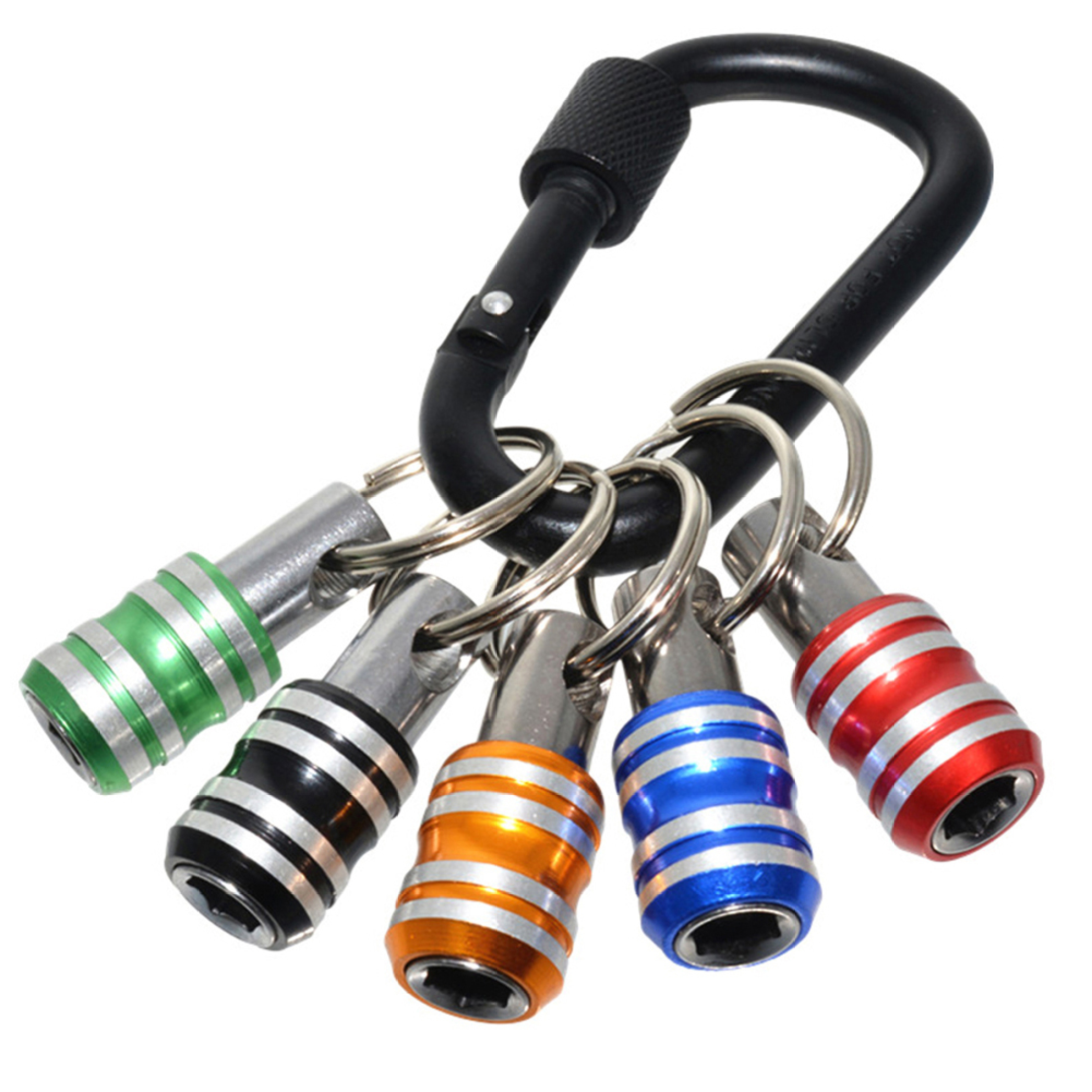 EUBUY 5 Pieces Stainless Steel Keychain Connector Bar Screwdriver Bit ...