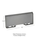 Titan Attachments 5/16in Universal Quick Tach Mount Plate, Thick Plate ...