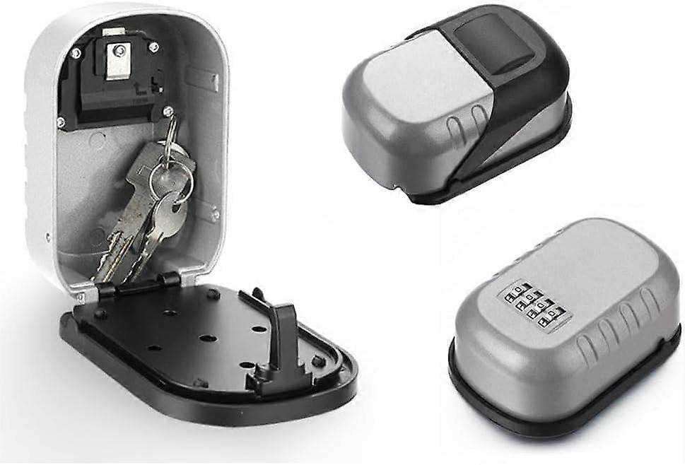 Caja fuerte para llaves con cubierta de protección externa, caja fuerte de pared con contraseña ...