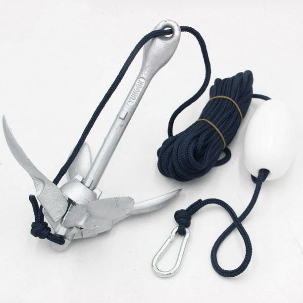 Maoww 3.5lb Boat Anchor Folding Grapnel Anchor Easy Use Premium ...