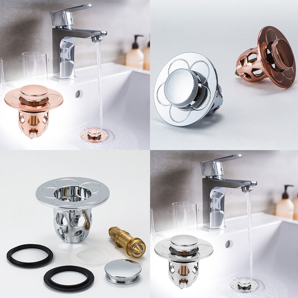 US 2-4 Pcs Bathroom Sink Stopper Pop Up Drain Plug Replace Universal ...