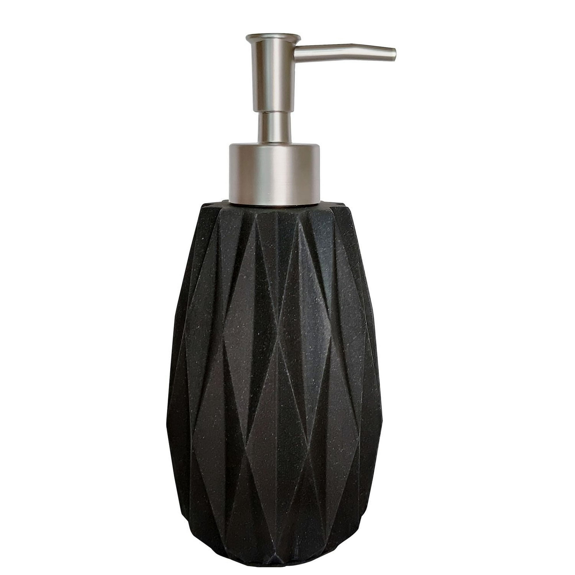 Click here for Hometrends Black Geo Soap Dispenser 7-9 Inches Hig... prices