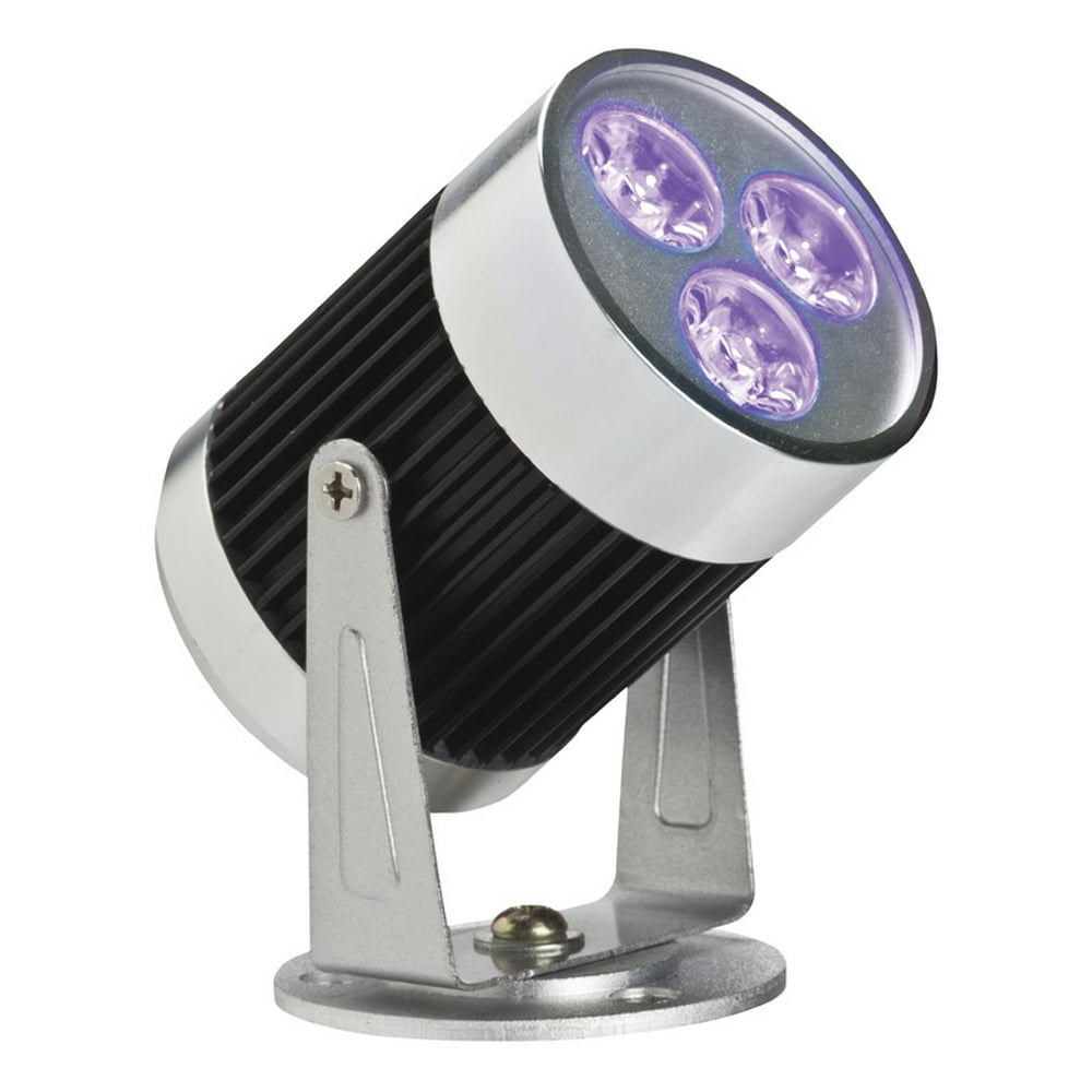 Gemmy Lighted Led Blacklight Spotlight Halloween Lights Black/Silver 4 ...