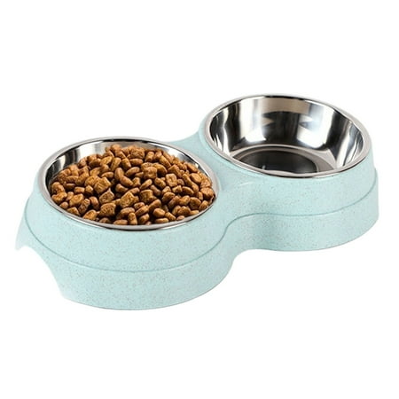 Double Dog Bowl - Double Stainless Steel Food and Water Bowls for Dogs ...
