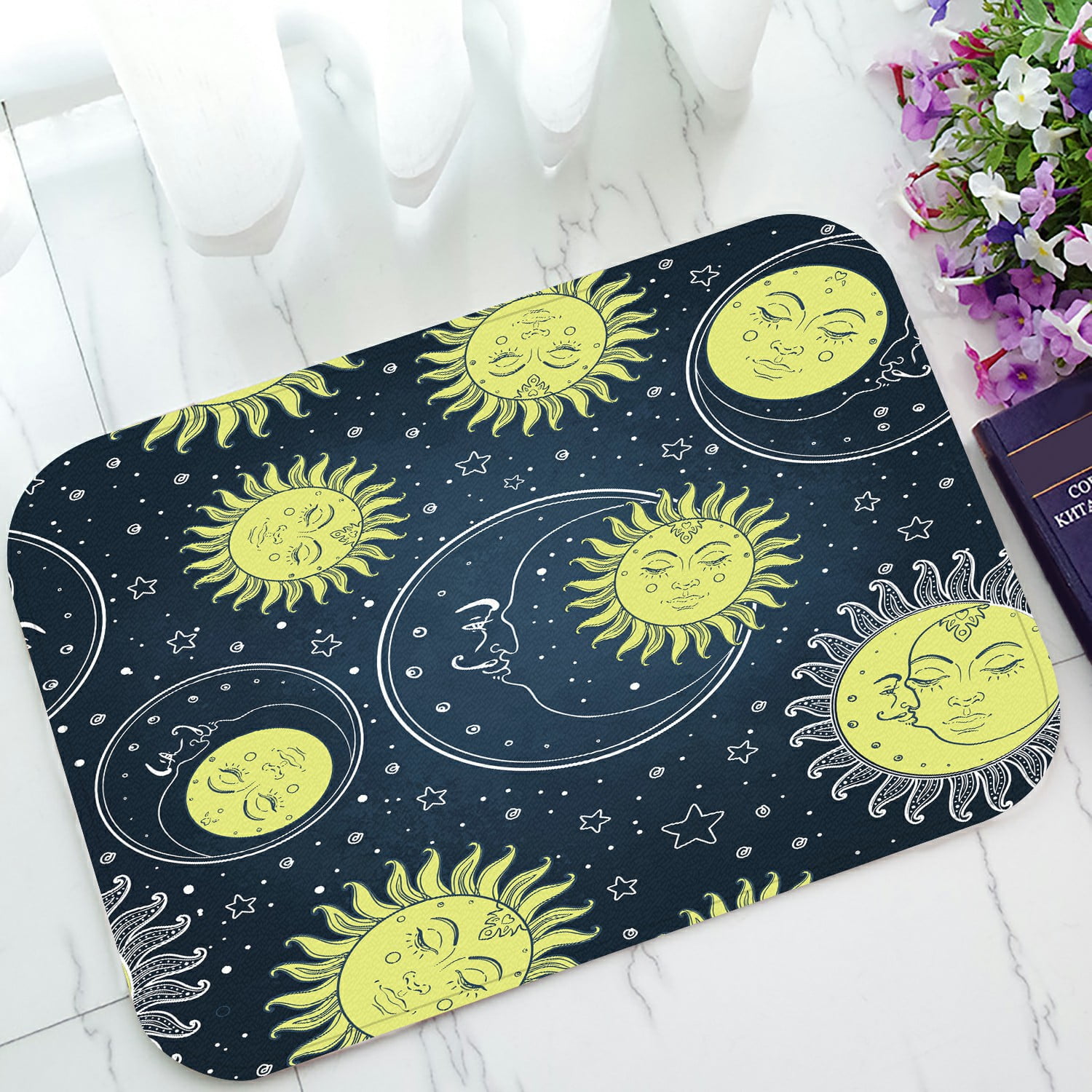 ECZJNT Sun Moon Stars Children Astronomy Astrology Welcome Doormat Bath ...