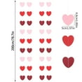 BAOPAI Valentine's Day Heart Shaped Paper Streamer Decorations 2 Pack ...