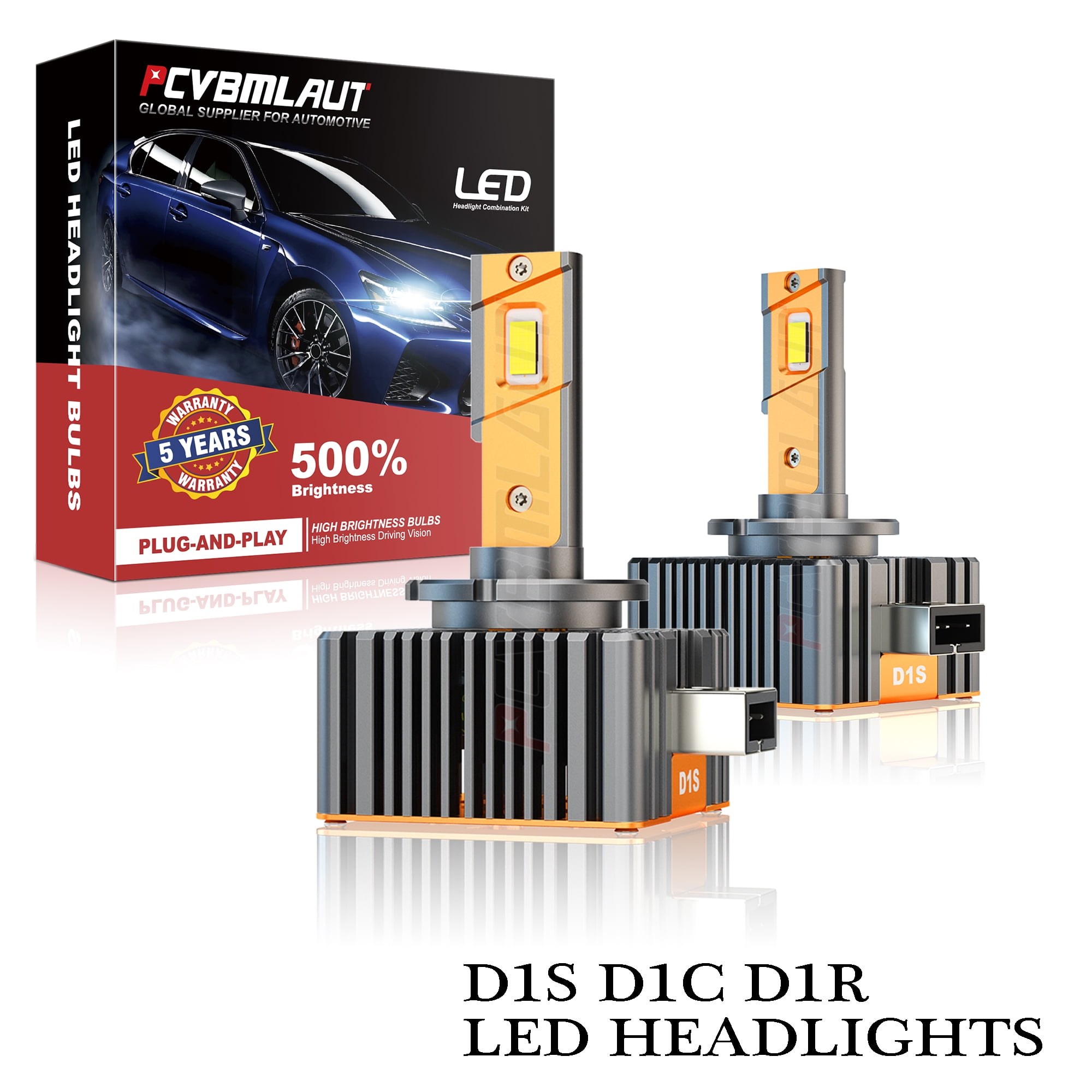6000K For Mini Cooper 2011-2017 LED Headlight Bulbs High/Low Beam Kit 2X D1S D1R D1C - Walmart.com