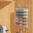 Holocky Closet Sock Hanging Storage Organizer Metal Wall Mounted Closet ...