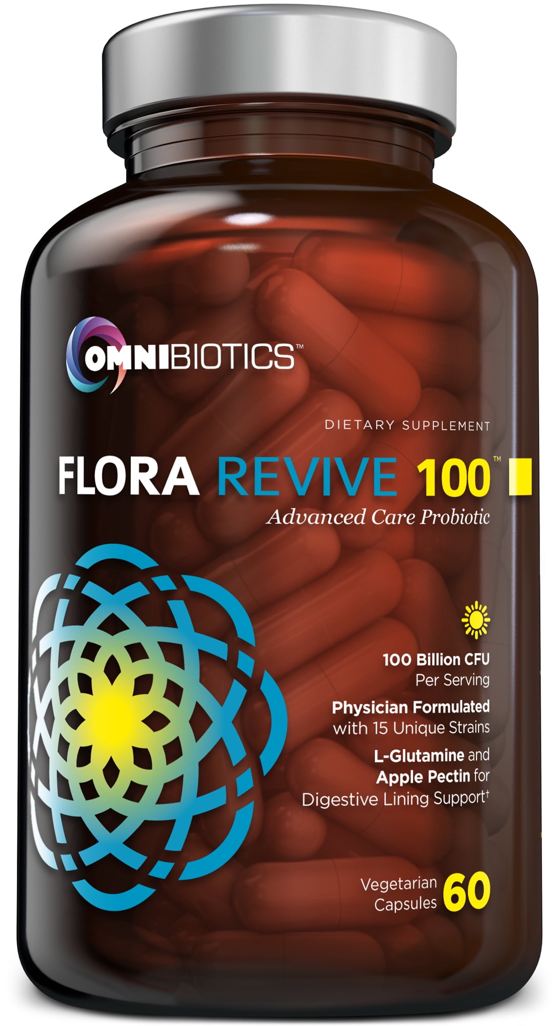 100 Billion CFU 15 Strain Probiotic Supplement by OmniBiotics - 60 ...