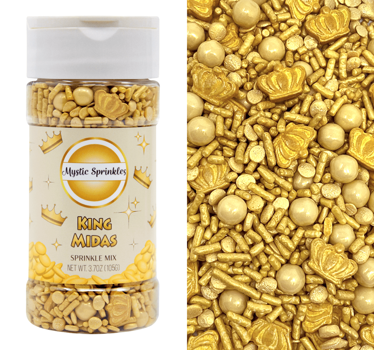 Mystic Sprinkles King Midas Sprinkle Mix 3.7 oz - Walmart.com