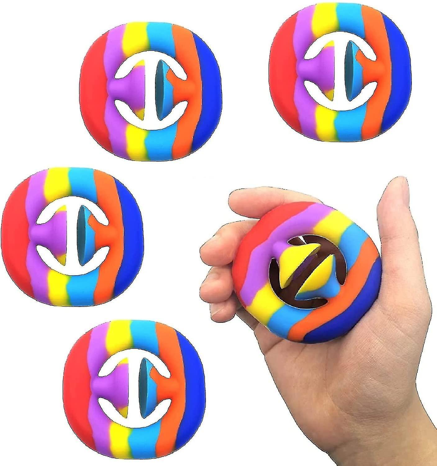 4 piezas Snapper Fidget Toy, Pop Stress Relief Fingertip Toys, Finger ...
