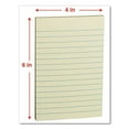 Self-Stick Note Pads, Note Ruled, 4" x 6", Assorted Pastel Colors, 100 ...