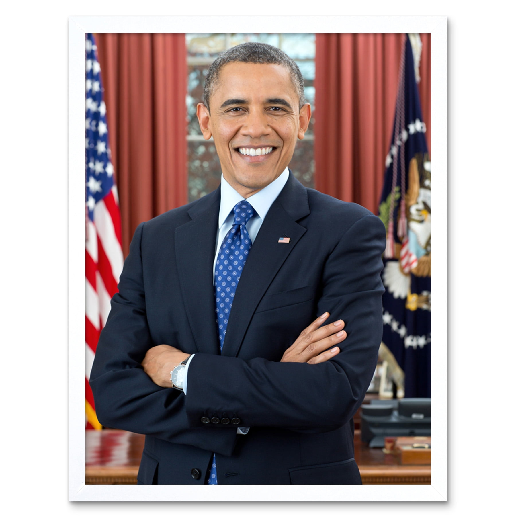 Souza Portrait US President Barack Obama Photograph Framed Wall Art ...