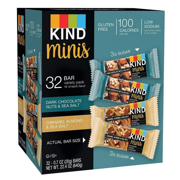 Kind Snacks Minis Variety Pack 32 Count. 0.7 ounces. - Walmart.com