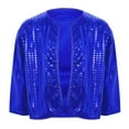 EnJoCho Boys Girls Sequin Dance Cardigan Tops Long Sleeve Zipperless ...
