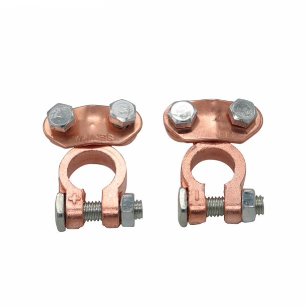 2pcs 12V Battery Terminal Battery Pole Clamps Head Clip Connector ...