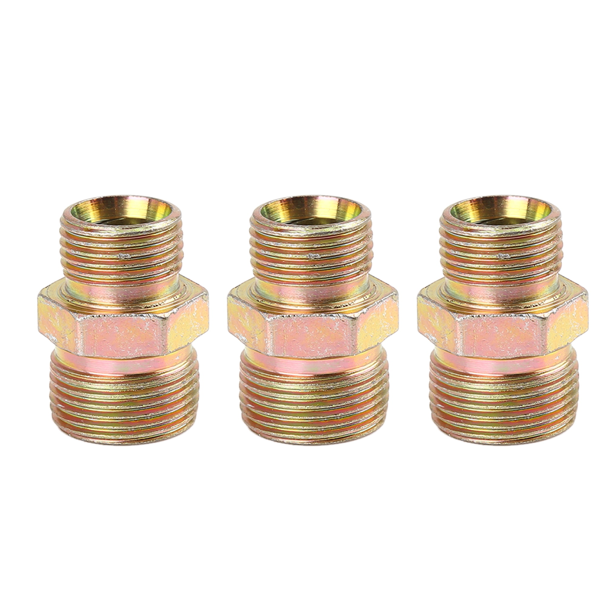3pcs M18 x 1.5mm to M22 x 1.5mm Car Straight Pipe Fitting Connector ...