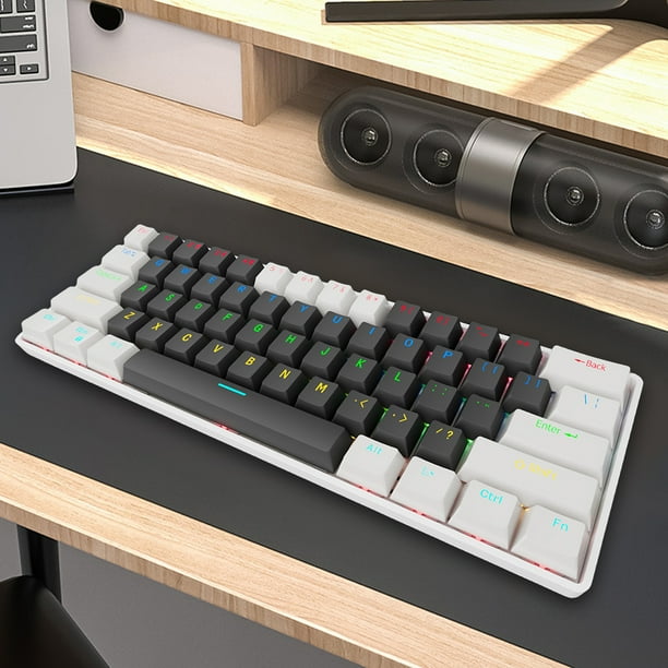 Teclado inalámbrico 18 Teclado mecánico con efecto de iluminación para ESports Gaming Office ...